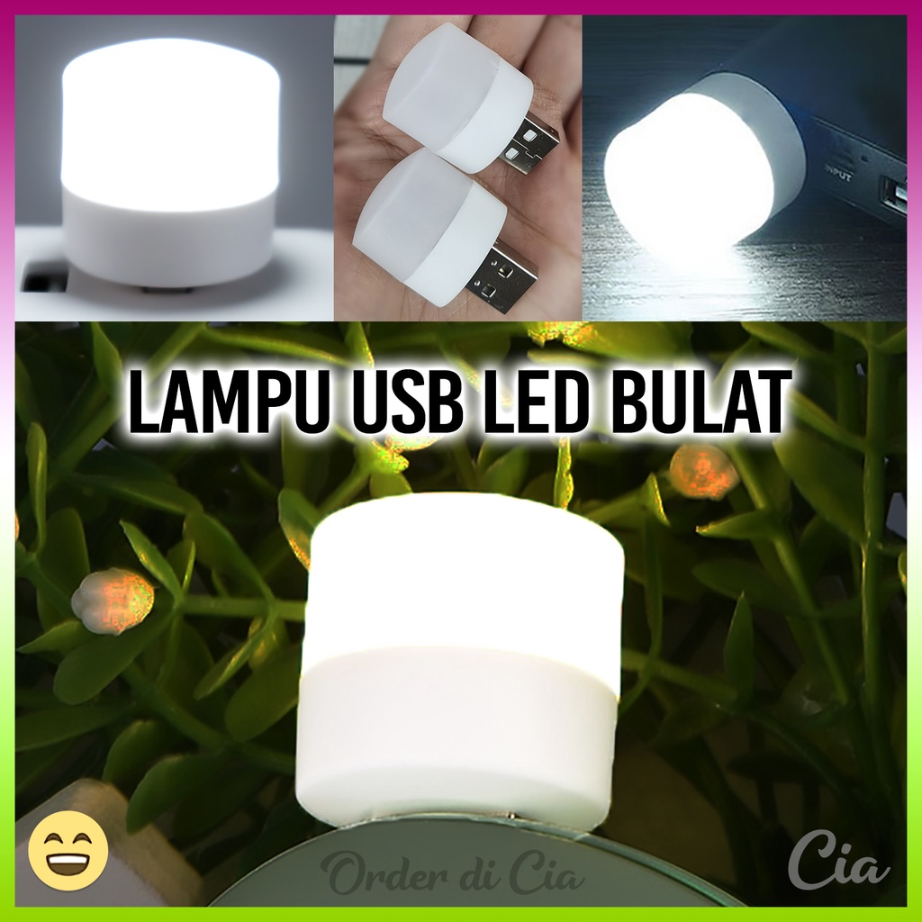 Jual Lampu USB LED Bulat Emergency Lamp Mini Darurat Portable Cahaya ...