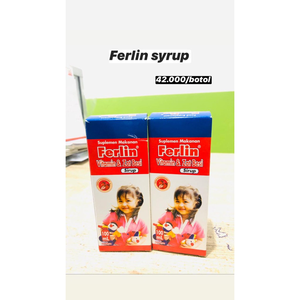 Jual Ferlin Sirup 100 ml Suplemen Vitamin Dan Zat Besi Untuk Masa ...