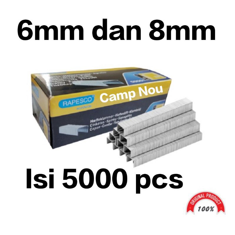 Jual Refill Isi Staples Tembak Gun Tacker R23 6mm dan 8mm | Shopee ...