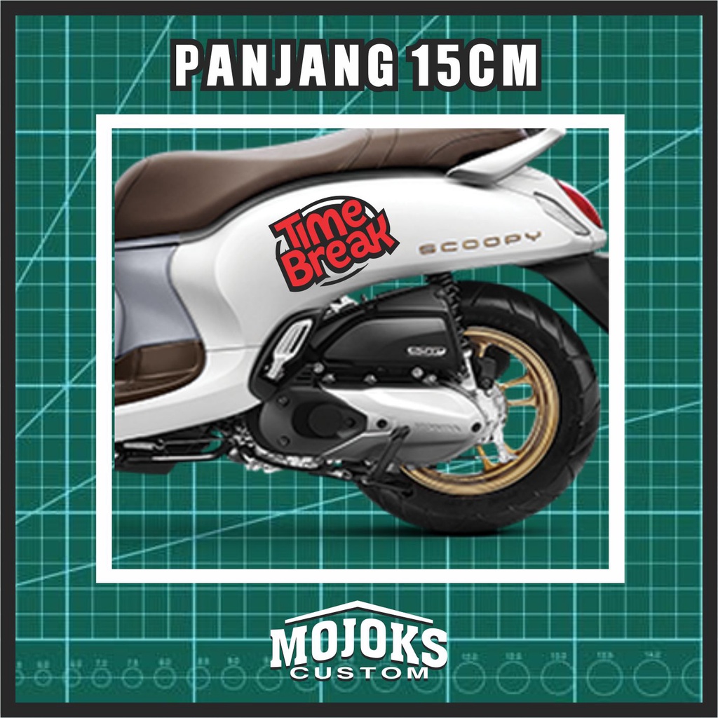 Jual STIKER CUTTING MOTOR LOGO JAJANAN TIME BREAK | Shopee Indonesia