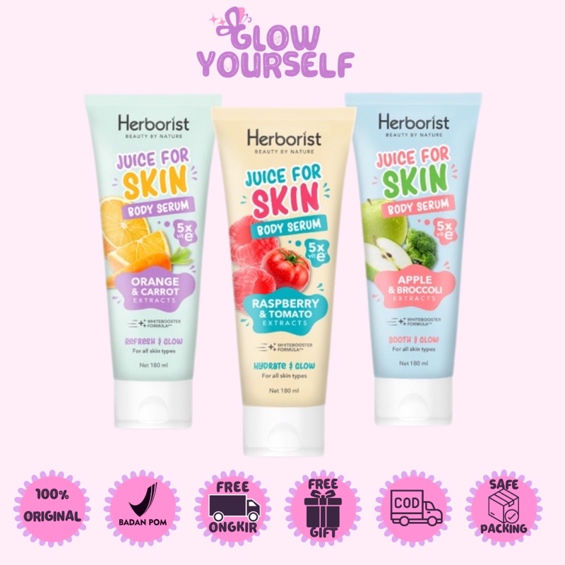 Jual Herborist Juice For Skin Body Serum Exfoliating Gel Scrub | Shopee Indonesia