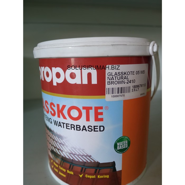 Jual CAT PROPAN GLASSKOTE NATURAL BROWN 05WB Propan Cat Genteng 2,5L ...