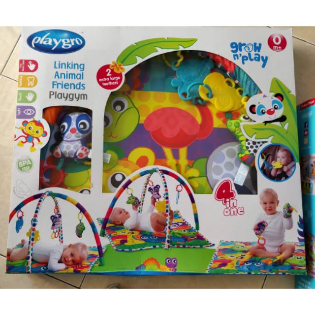 Jual Playmat bayi - Playgro music in the jungle activity gym | Shopee ...