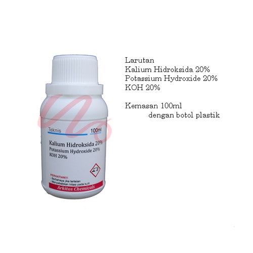 Jual Kalium Hidroksida 20% 100ml |KOH| Potassium Hydroxide - Lab ...