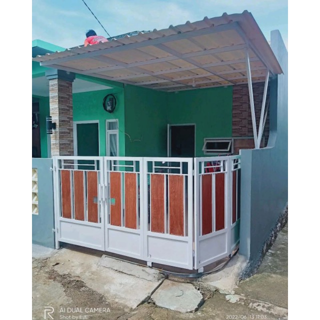 Jual pagar sliding | pintu sliding belok | Shopee Indonesia