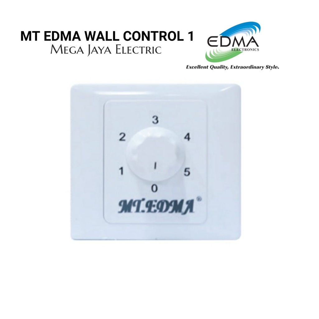 Jual MT EDMA WALL CONTROL 1 TANPA LAMPU / SWITCH DINDING KIPAS CEILING ...
