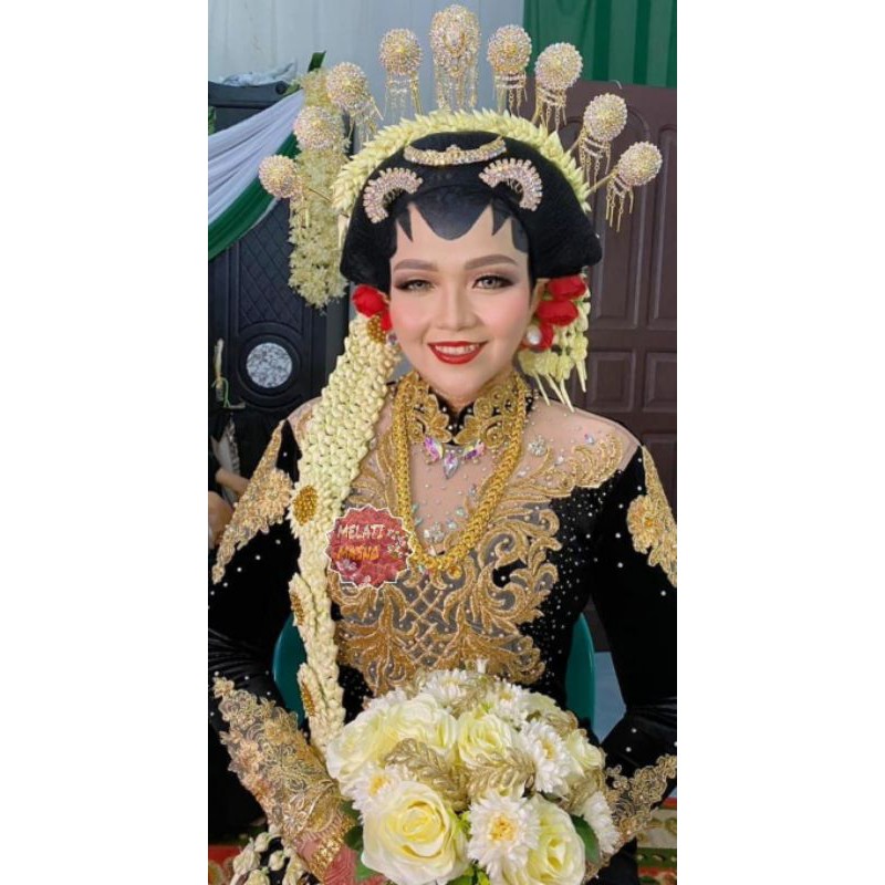 Jual melati imitasi adat jawa solo mutiara gold silver merah | Shopee ...