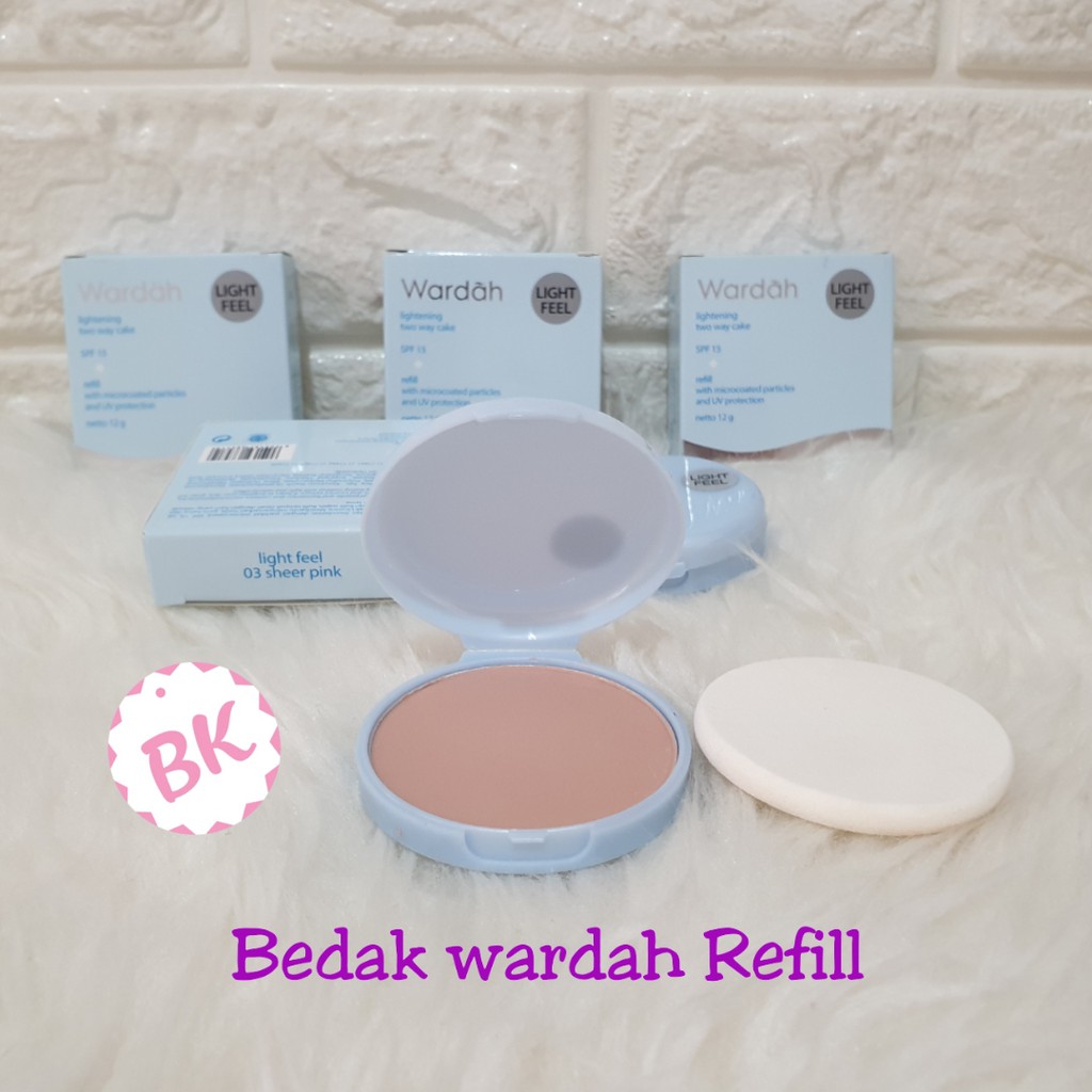 BEDAK WARDAH ORIGINAL / WARDAH REFILL POWDER LIGHTENING TWO WAY CAKE ...