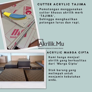 Jual Lembaran Akrilik Warna Putih solid & Putih Susu A4 2mm, Acrylic ...