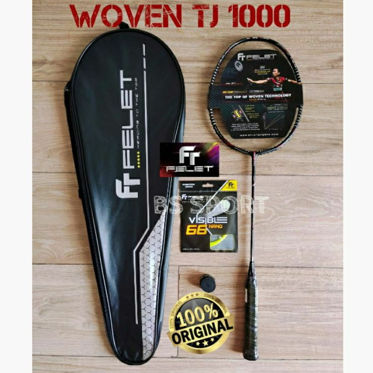 Jual RAKET BADMINTON FELET WOVEN TJ 1000 TJ1000 ORIGINAL | Shopee Indonesia