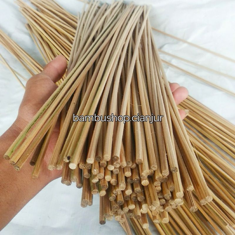 Jual Stik Bambu | Lidi Bambu Bulat 4mm 40/50/60cm 100pcs/100batang ...