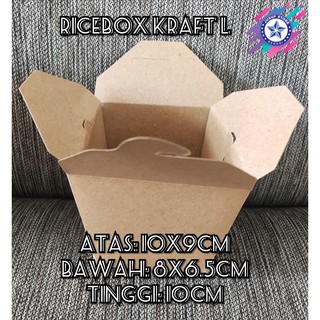 Jual Rice box Paper / Paper Rice box / Food Pail Indonesia|Shopee Indonesia