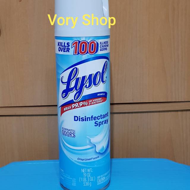 Jual Lysol disinfectant spray Crisp Linen 538gr | Shopee Indonesia