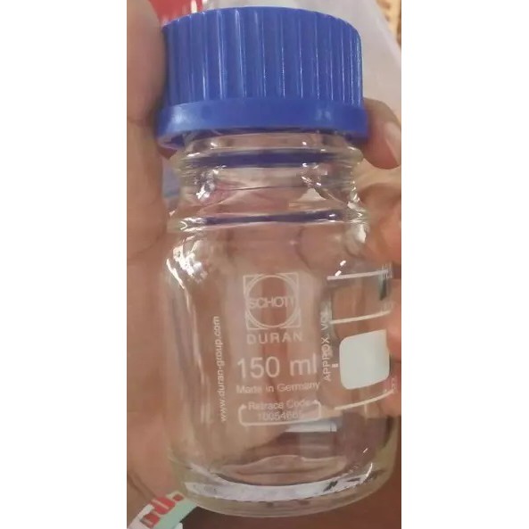 Jual Duran Botol glass laboratorium 150ml Schott Duran | Shopee Indonesia
