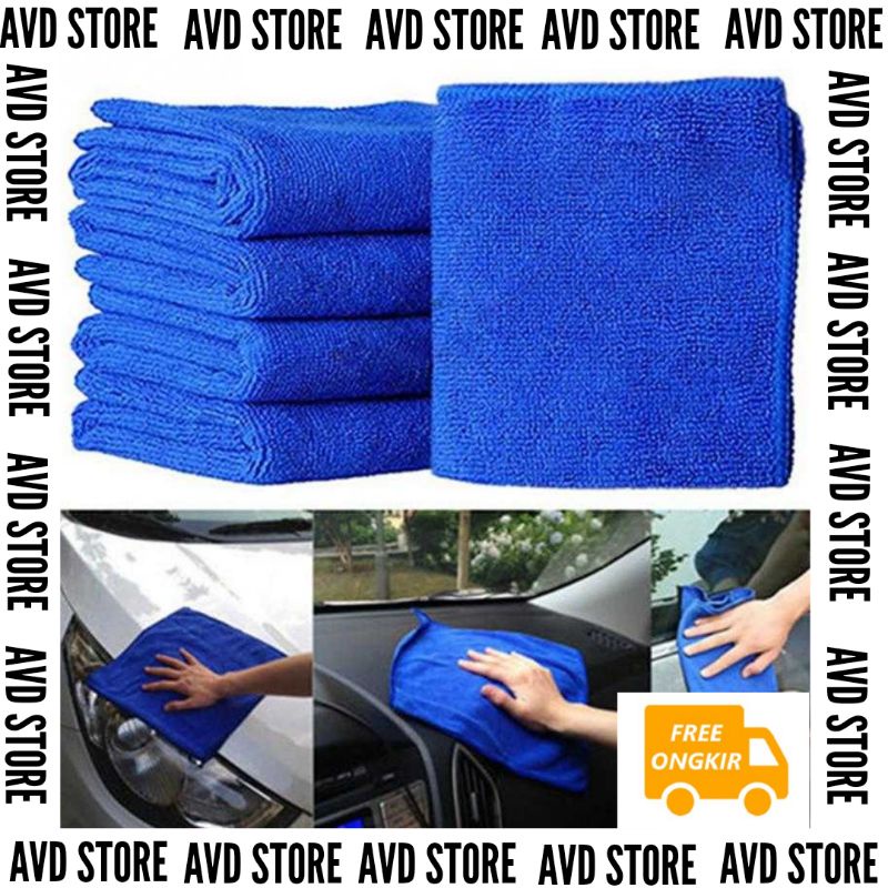 Jual Eachgo Handuk Mikrofiber Lap Pengering Mobil 25 X 25 CM | Shopee ...