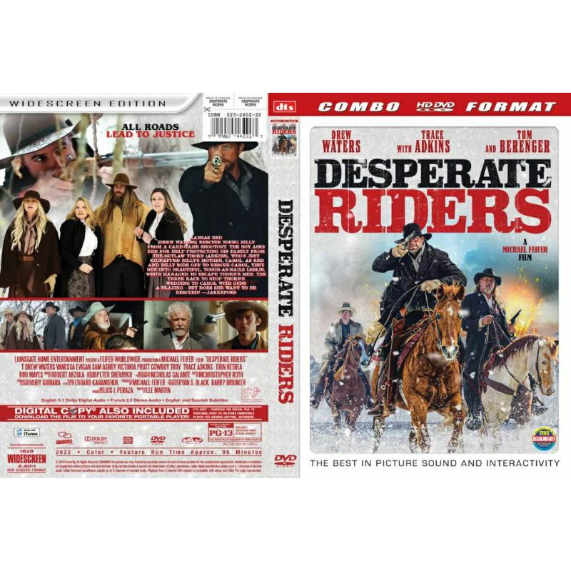 Jual dvd Desperate Riders 2022 {OD DTS R1} {Western} {Drew Waters, Vanessa Evigan, Sam Ashby ...