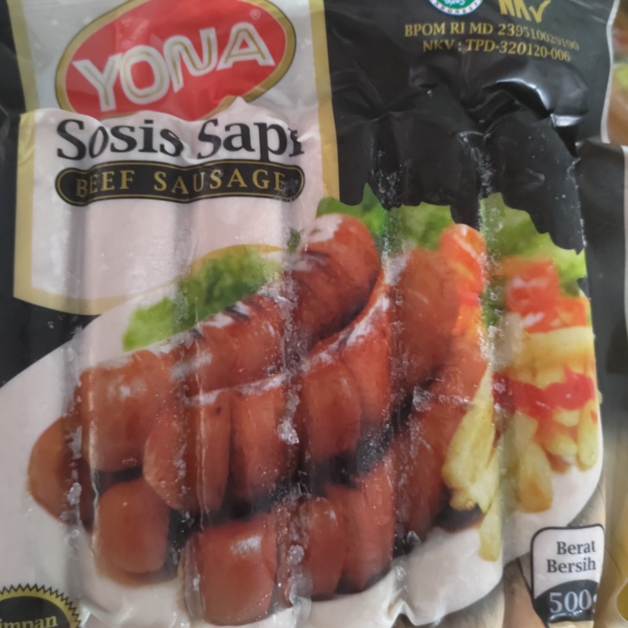 Jual Yona sosis sapi isi 6 berat 500 gr | Shopee Indonesia