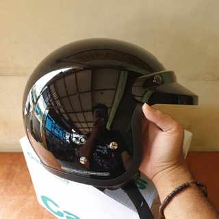 Jual HELM CARGLOSS ORIGINAL BLACK GLOSS HELM CARGLOSS HITAM GLOSS ...