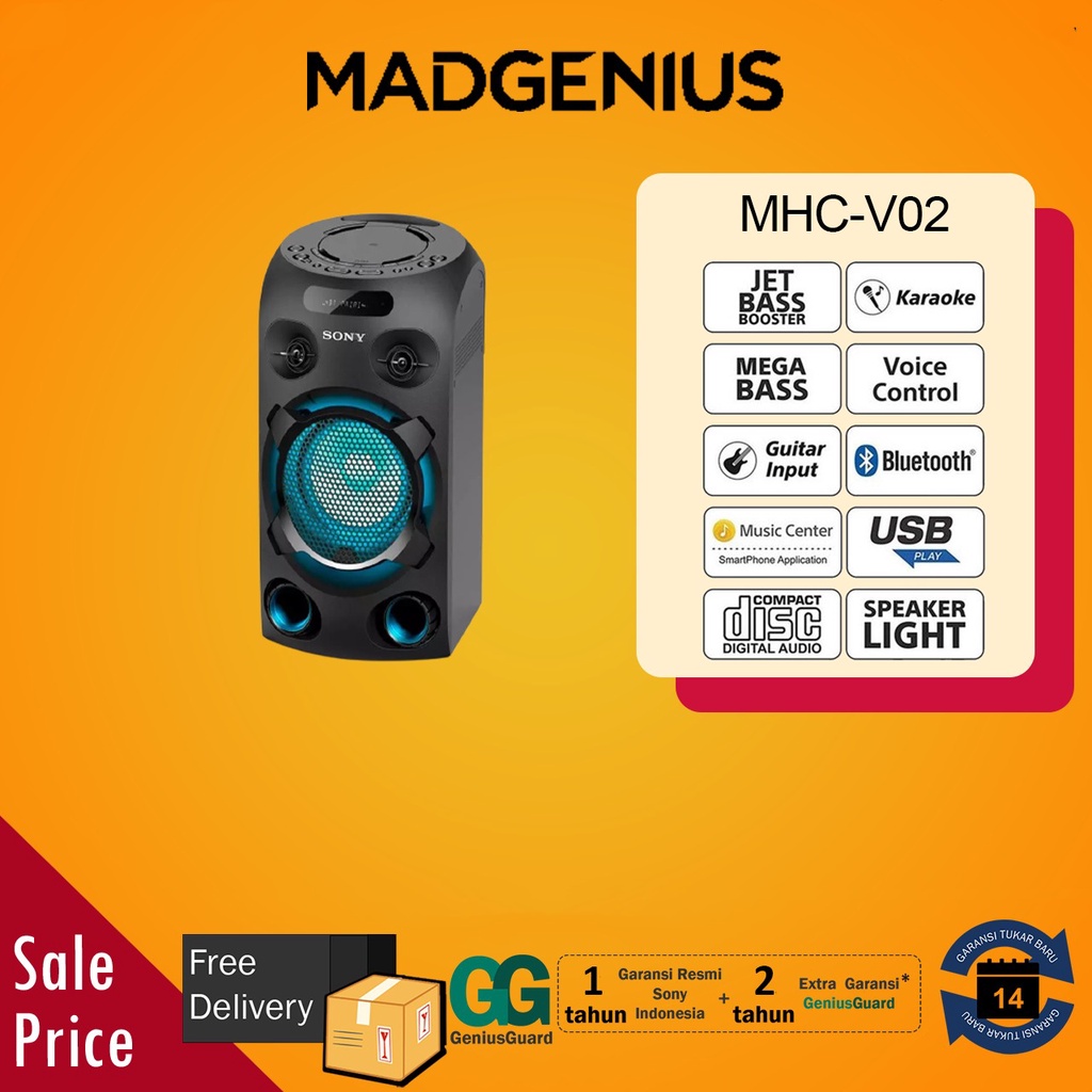 Jual SONY Original MHC-V02 / MHC V02 High Power Audio System with ...