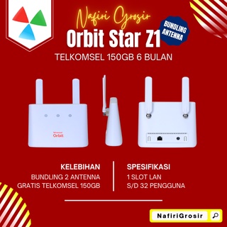 Jual MODEM ORBIT STAR Z1 ZTE MF293N FREE ANTENA TELKOMSEL 150GB ROUTER ...