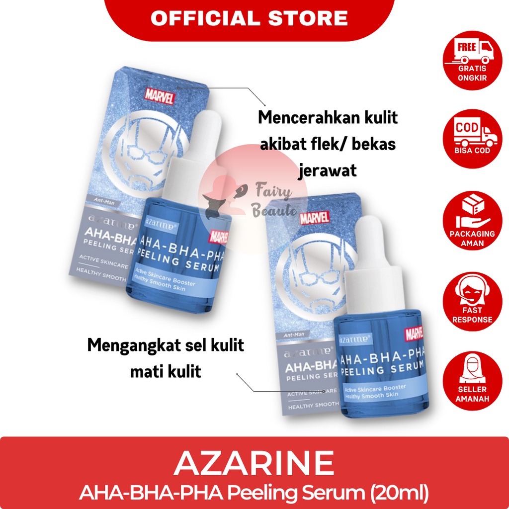Jual Azarine AHA-BHA-PHA Peeling Serum 20ml | Shopee Indonesia