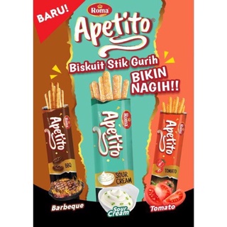 Jual Roma APETITO Biskuit Stik BBQ / Tomato 18,5 Gram 1PCS | Shopee ...