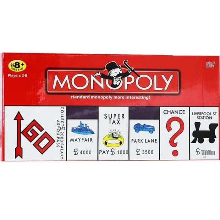 Jual Monopoly Seri Terbaru Dus Merah Mainan Anak Edukasi klasik Board ...