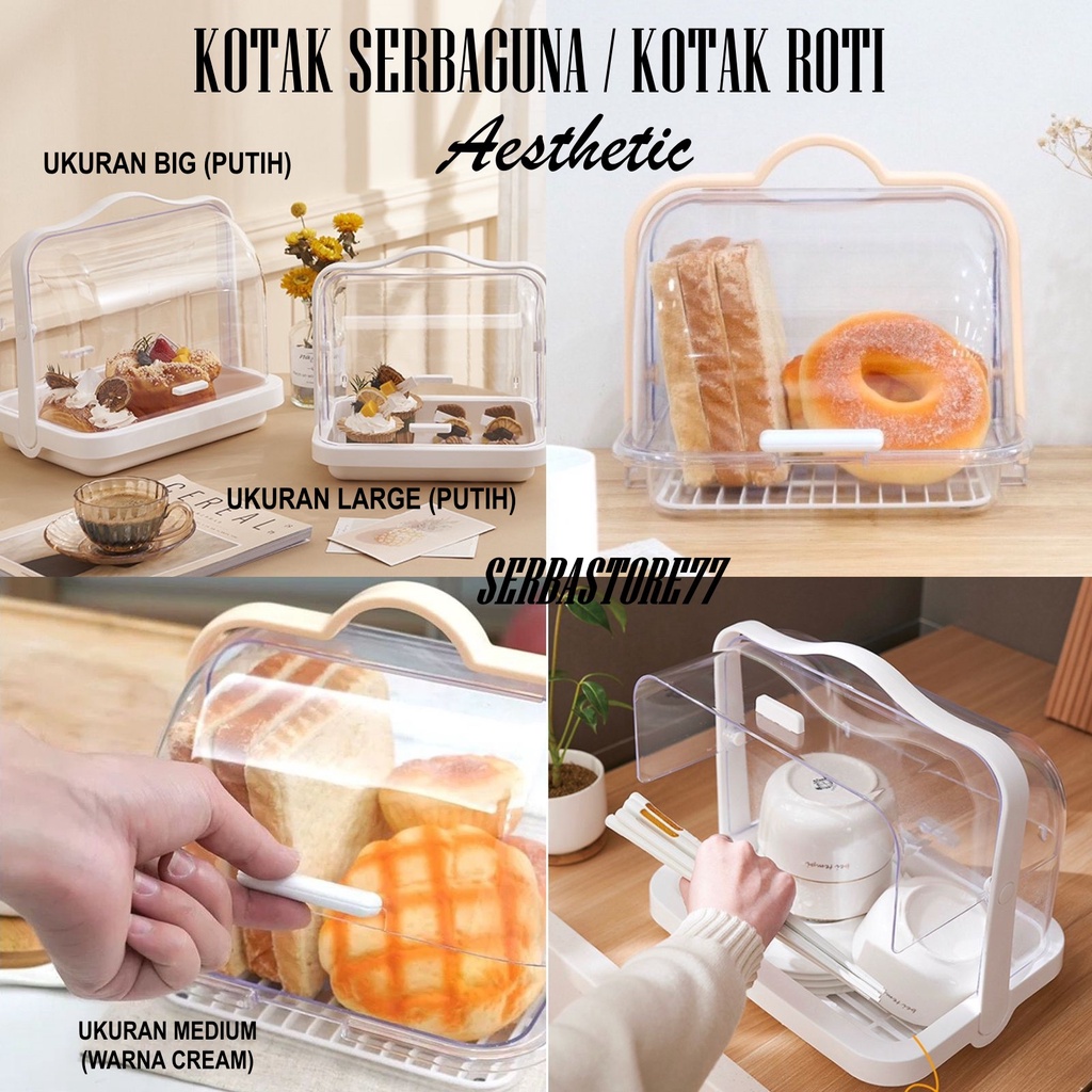 Jual Box Roti Aesthetic/ Bread Storage / Penyimpanan Roti | Shopee ...