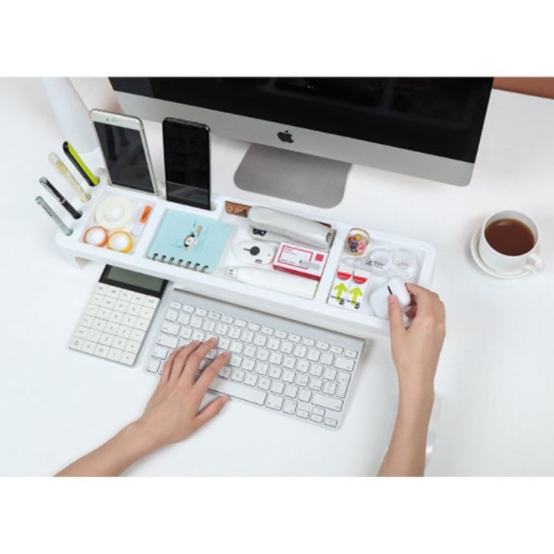 Jual A2 Rak Keyboard Desktop Storage Organizer / Meja Mini Laptop ...