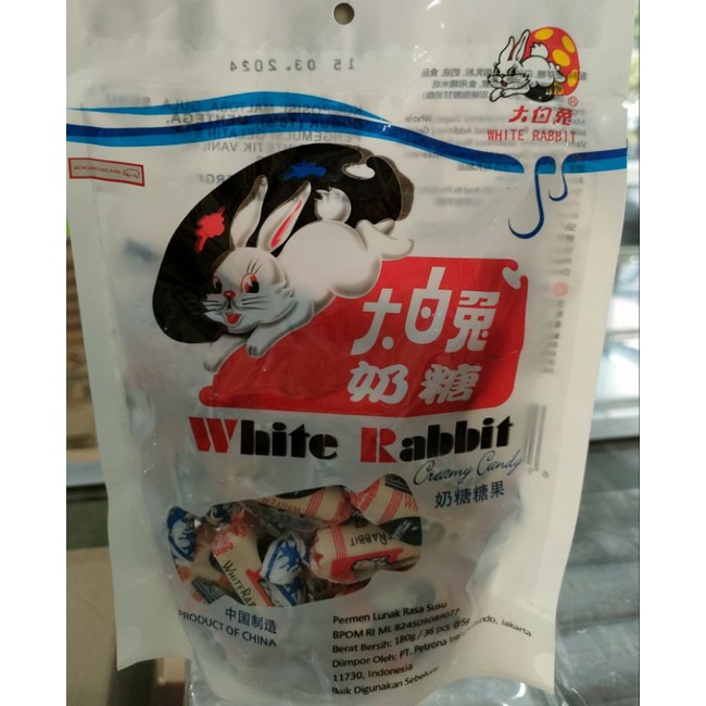 Jual White Rabbit Permen Lunak Rasa Susu/Permen Susu Kelinci | Shopee ...