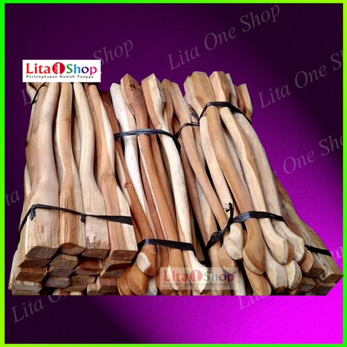 Jual Gagang Pacul Cangkul Kayu\Gagang Cangkrang Panjang 78cm umum Kayu ...