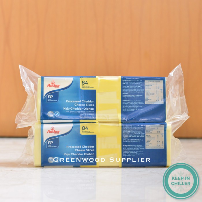 Jual Anchor Pale Cheddar Slice / Keju Slice Anchor (1KG - 84 Slices ... Jual Anchor Pale Cheddar Slice / Keju Slice Anchor (1KG - 84 Slices ...