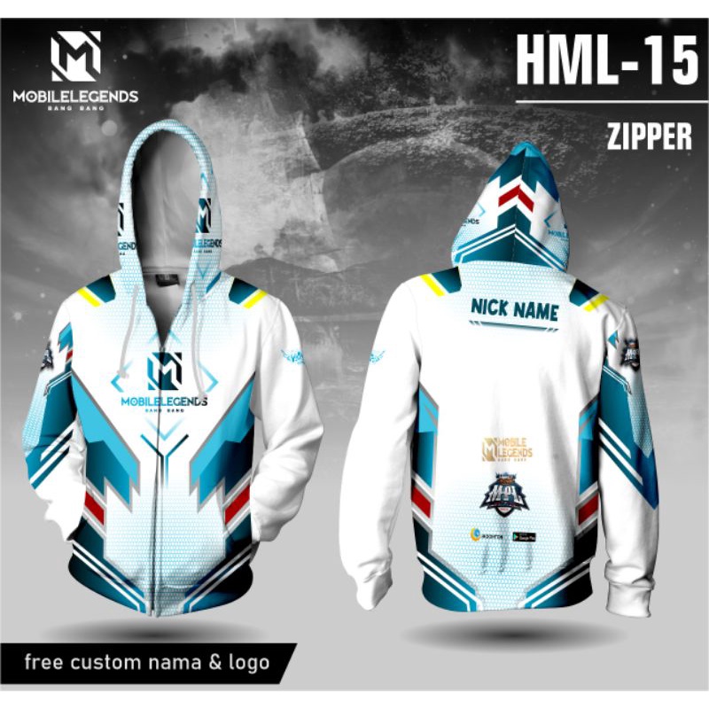 Jual jersey hoodie mobile legends baju ml baju gamers full printing ...