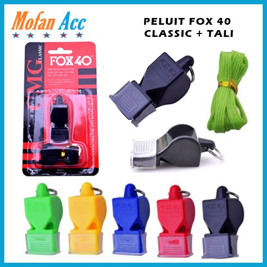 Jual Peluit Fox 40 Classic + Tali Berkualitas Pluit Wasit Olahraga ...