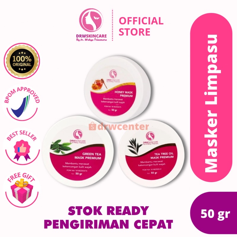Jual DRW Skincare Masker Limpasu Masker Wajah Pencerah Anti Acne Glowing BPOM Original | Shopee ...