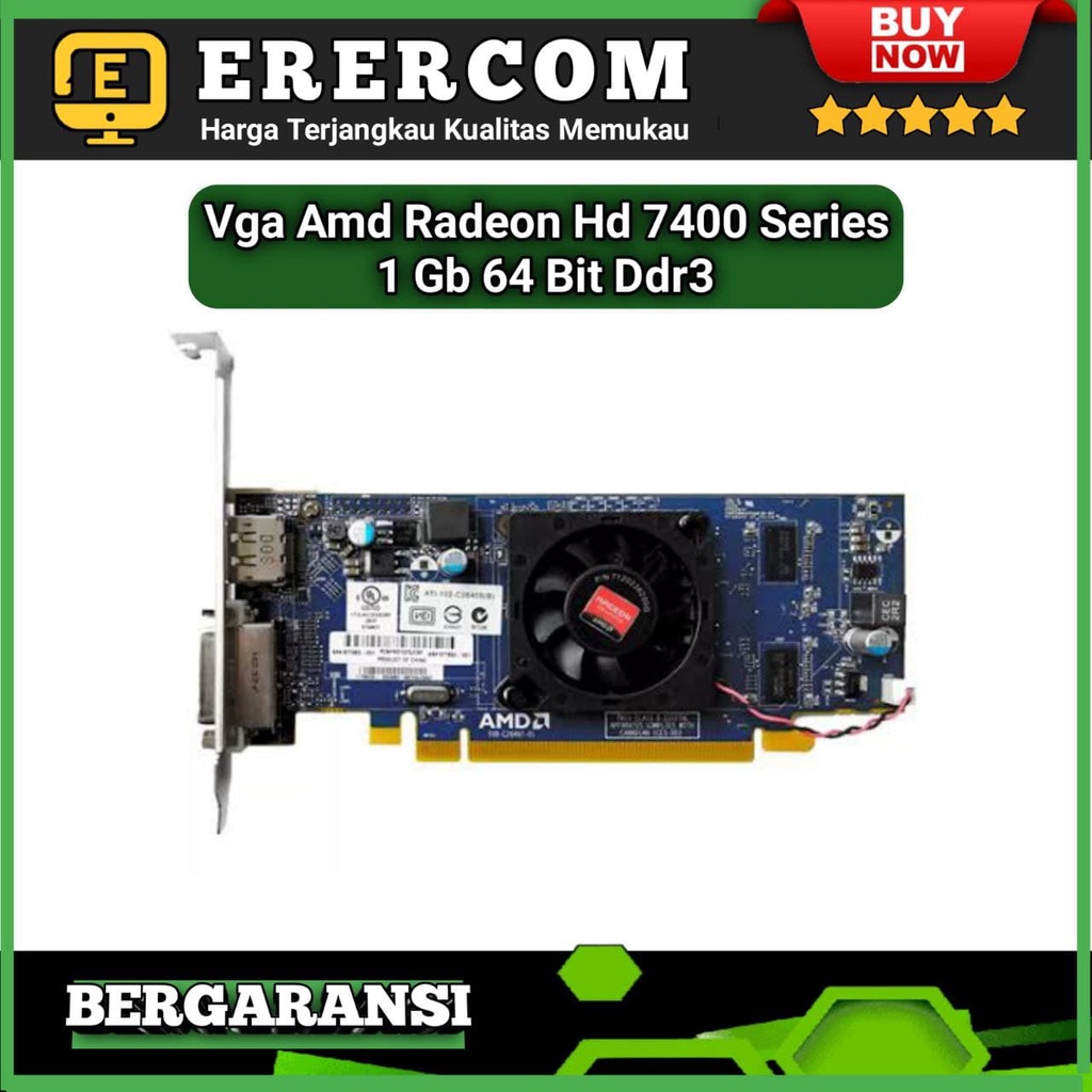 Jual VGA AMD Radeon HD 7400 Series 1 gb 64 bit DDR3 Profil PC Standar ...
