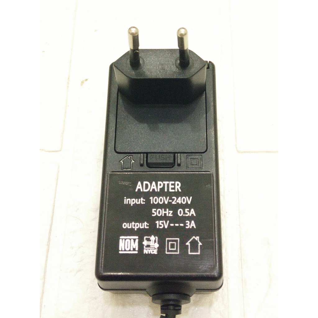 Jual ADAPTER BUAT dat 15V 3A (NOM) | Shopee Indonesia