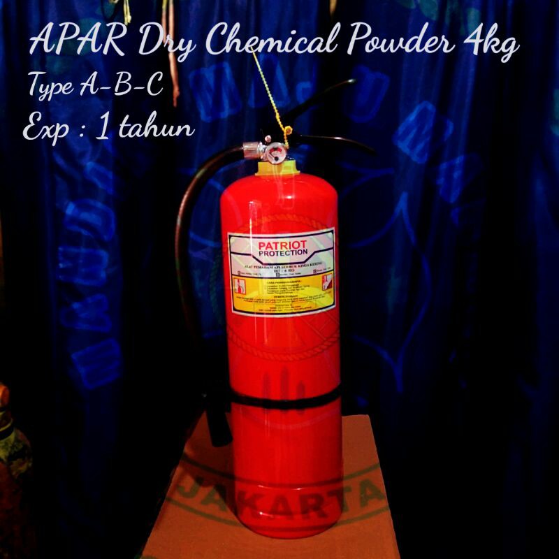 Jual APAR Dry Chemical Powder 4kg PATRIOT PROTECTION Set Komplit ...