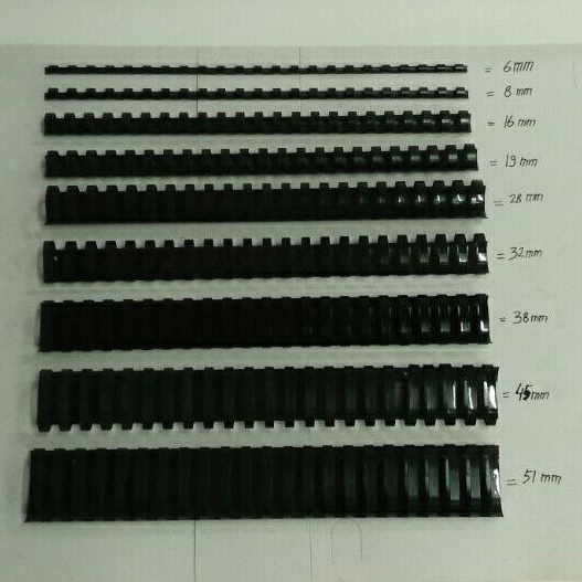 Jual Spiral Plastik jilid Folio 23 Loops Hitam | Shopee Indonesia