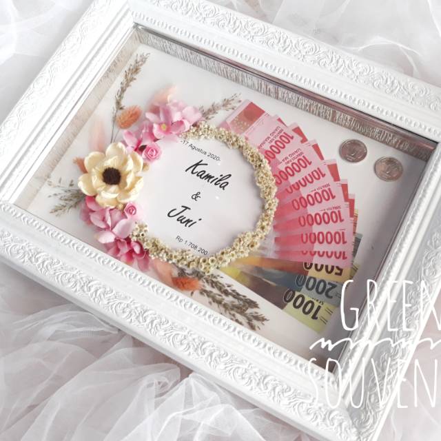 Jual Mahar in frame / mahar frame / mahar 3dimensi / mahar nikah/ frame ...
