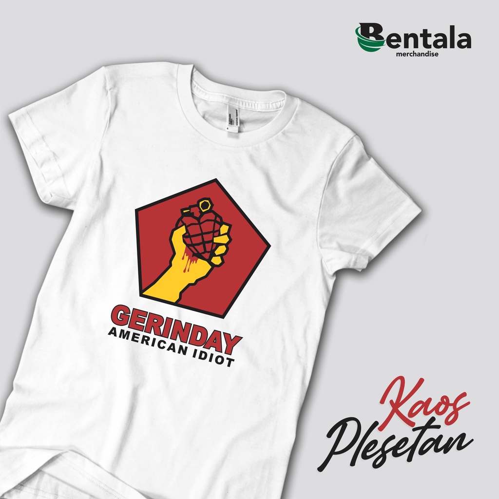 Jual KAOS PLESETAN PREMIUM LOGO GERINDAY AMERICAN IDIOT | Shopee Indonesia Jual KAOS PLESETAN PREMIUM LOGO GERINDAY AMERICAN IDIOT | Shopee Indonesia