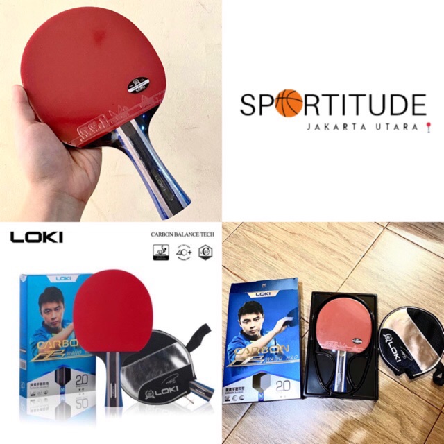 Bet Pingpong Bat Tenis Meja Bat Pingpong LOKI 2star Carbon ORIGINAL | Shopee Indonesia