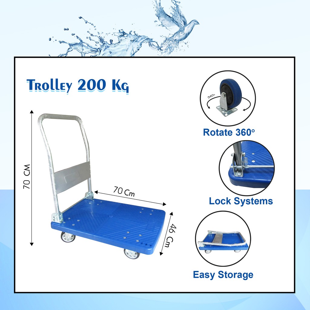 Troli Lipat Dorong Barang Galon Ukuran 200 Kg | Shopee Indonesia