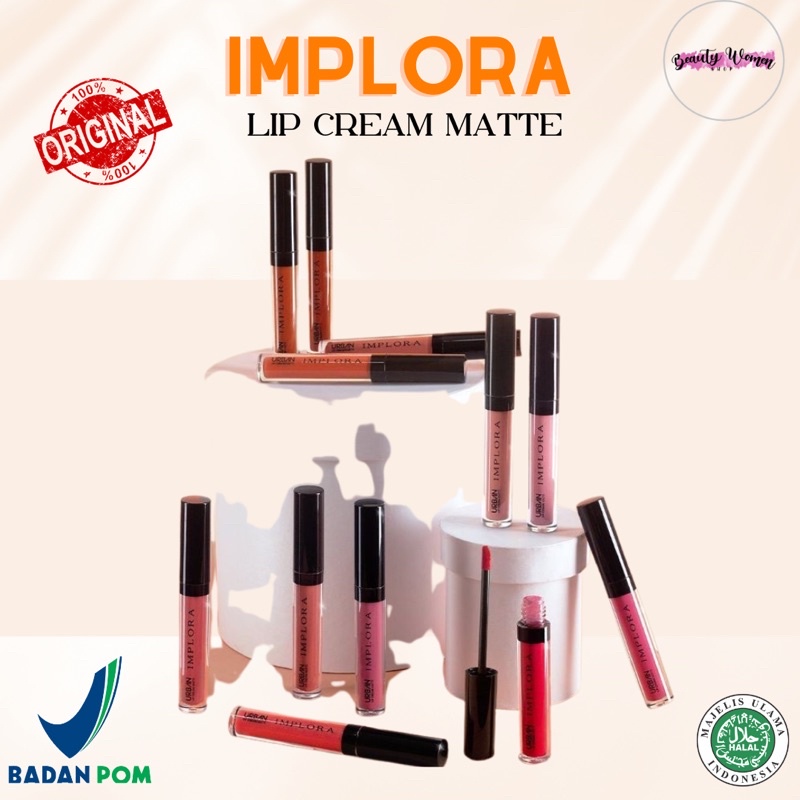 Jual IMPLORA LIP CREAM MATTE | Shopee Indonesia