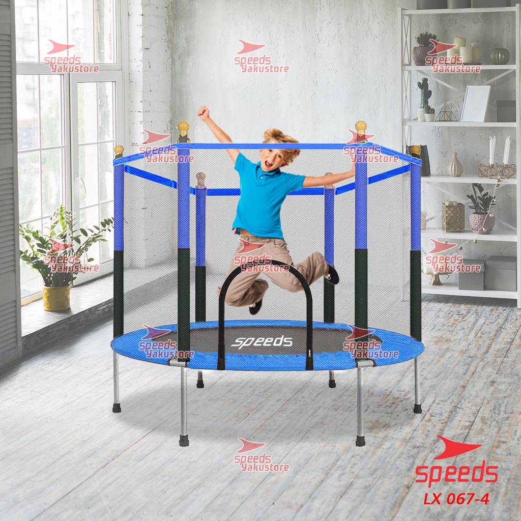 Jual SPEEDS Trampoline Anak Trampolin Speeds 55" 140cm Lompat Trampolin Jump Alat Fitness 067-4 ...