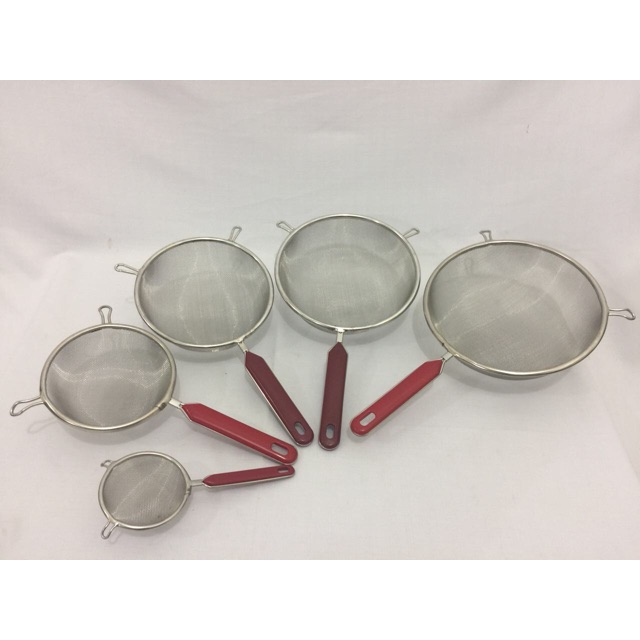 SARINGAN TEH SANTAN MINYAK / STRAINER STAINLESS GG MERAH | Shopee Indonesia