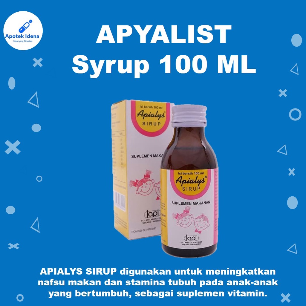 Jual Apialys Sirup 100 ML Suplemen / Multivitamin Penambah Nafsu Makan ...