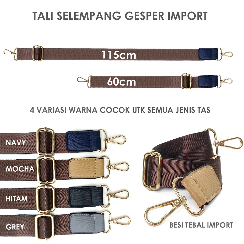 Jual TALI TAS - TALI TAS SELEMPANG - TALI TAS RANSEL - IMPORT | Shopee ...