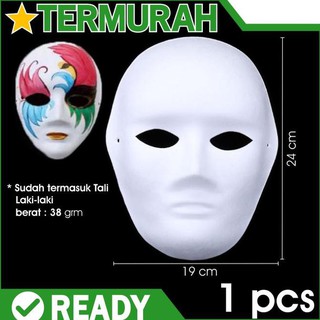 Jual Topeng lukis wajah animal bisa dilukis kertas polos face paint mask - WAJAH PRIA GRATIS ...