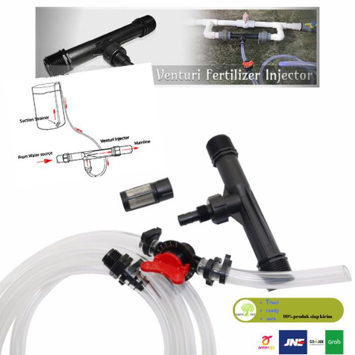 Jual Paket Set Selang Venturi Ventury 1 inch Filter Injector Hidroponik ...